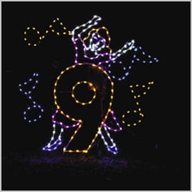 7' x 7' Dancing Lady - Sierra Display - Banners and Commercial Decorations