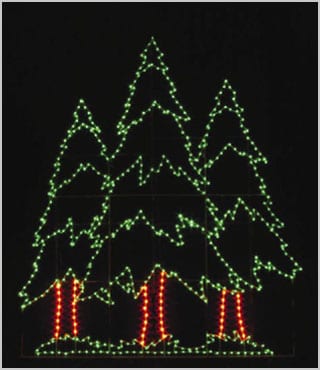 6' x 7' Pine Tree Cluster - Sierra Display - Banners and Commercial ...
